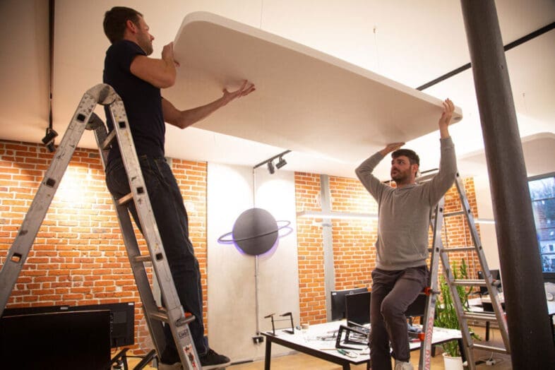 Acoustic makeover of a co-working space! – t.akustik